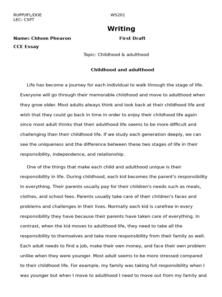 Rewrite_2nd Writing_Final Draft | PDF | Youth | Human Development