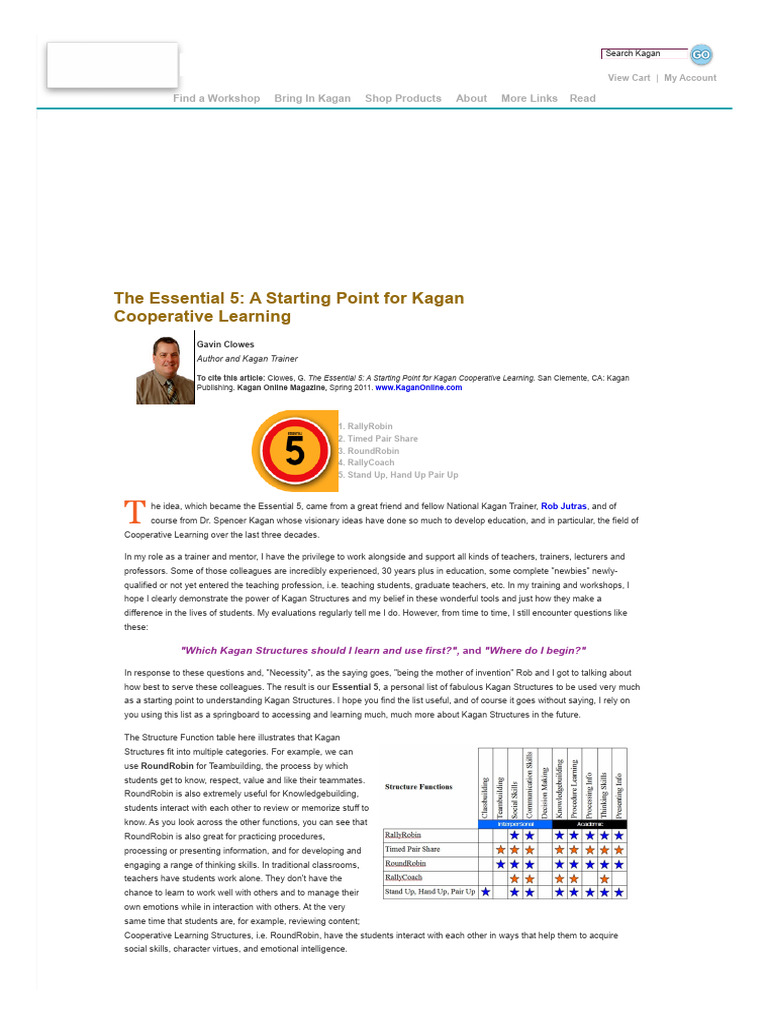 Kagan's FREE Articles - Research & Rationale - Research Proves ...