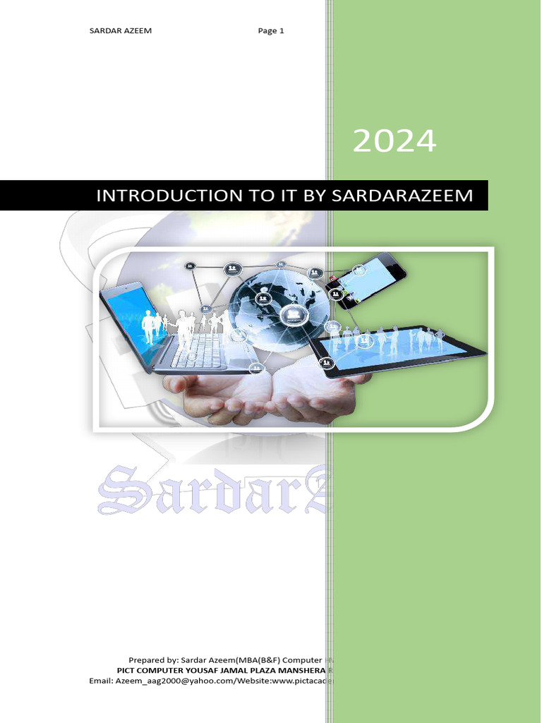 Ict 2024 by Sardar Azeem Online 1 | PDF | Operating System | Graphical ...