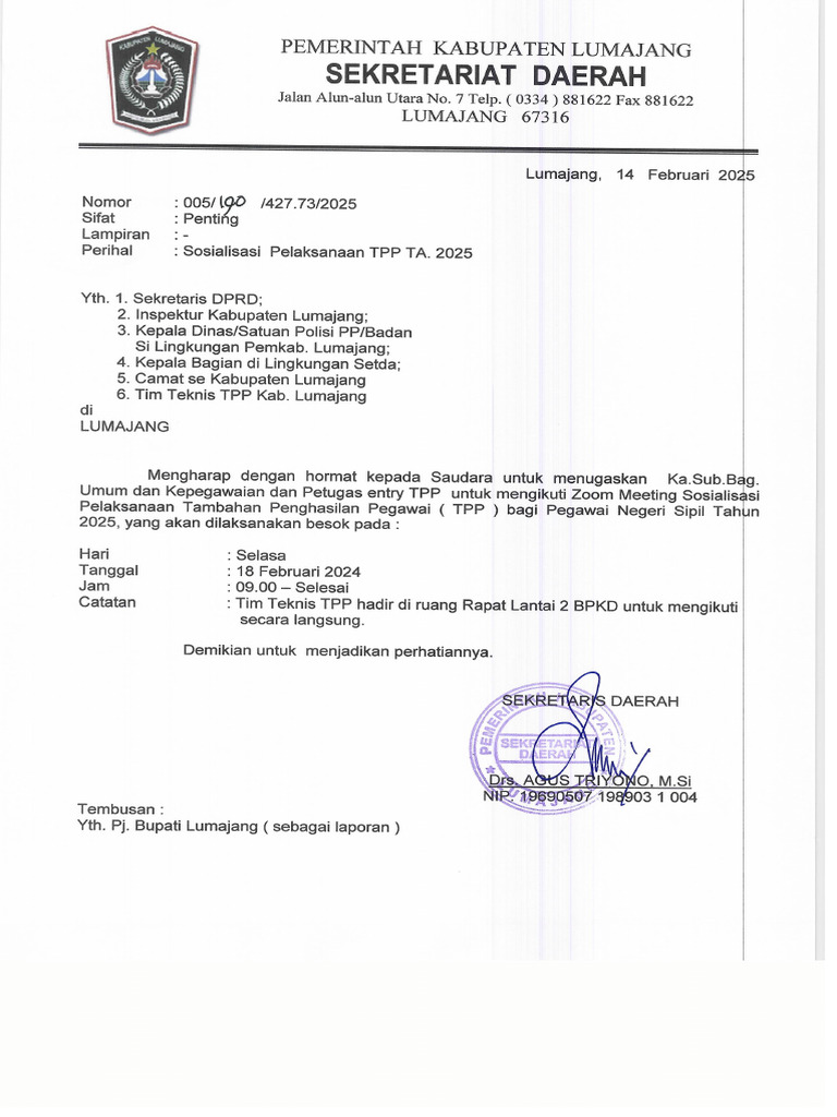 Sosialisasi TPP 2025 - 1 | PDF