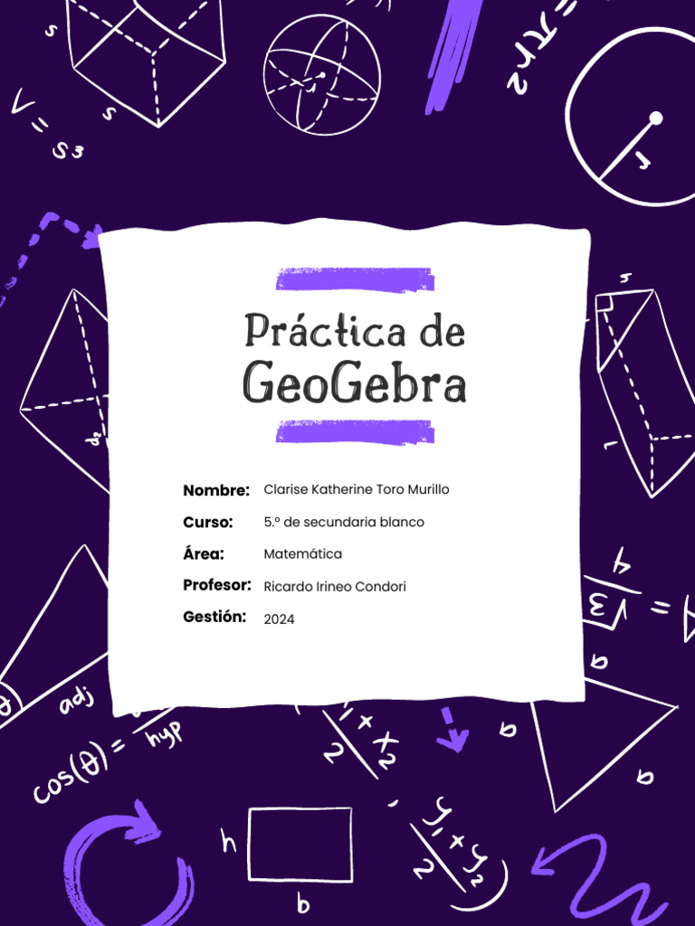 Practica GeoGebra - 20241209 - 210119 - 0000 | PDF