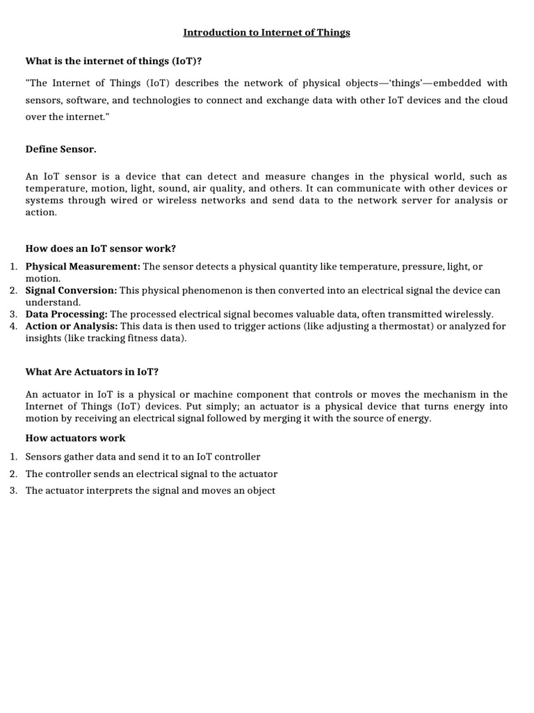 What Is The Internet of Things | PDF