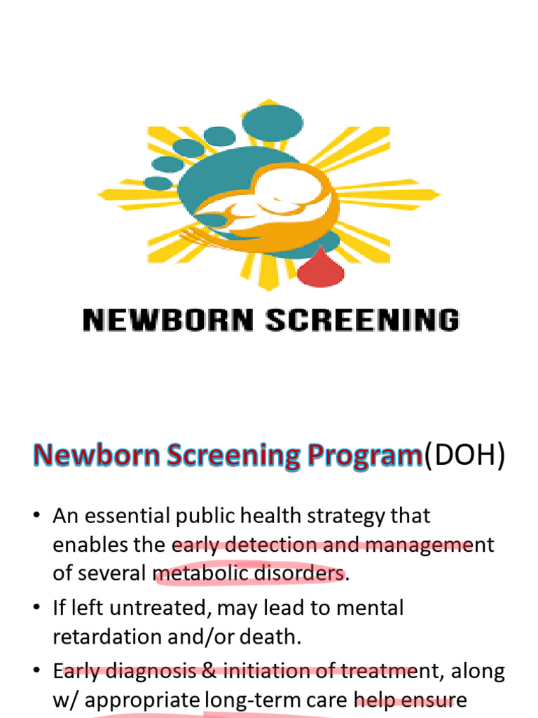 Newborn Screening Program Overview | PDF | Diseases And Disorders ...