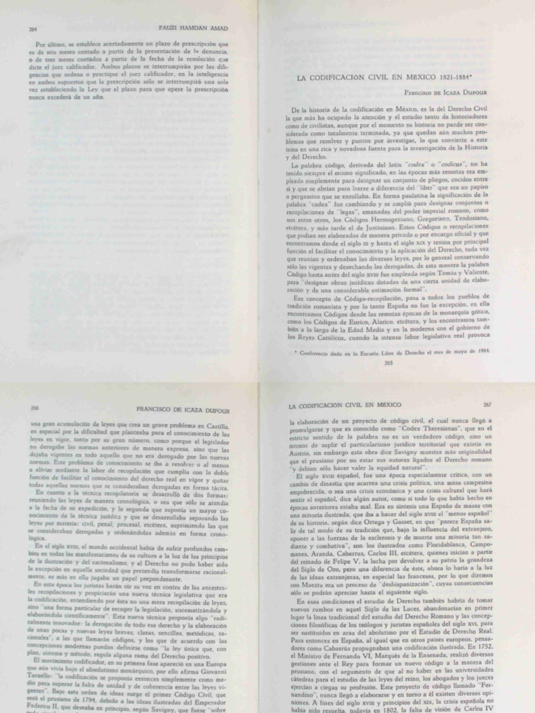 16 La Codificacion Civil en Mexico 1821 1884 | PDF
