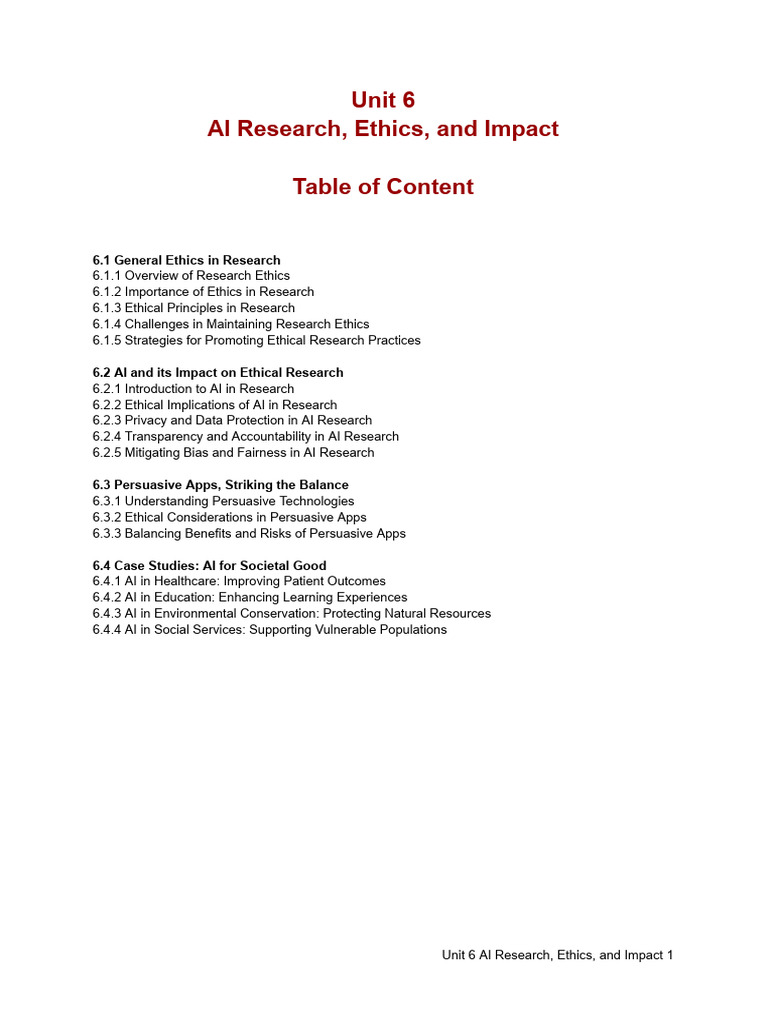 AI Ethics in Research and Impact | PDF | Artificial Intelligence ...
