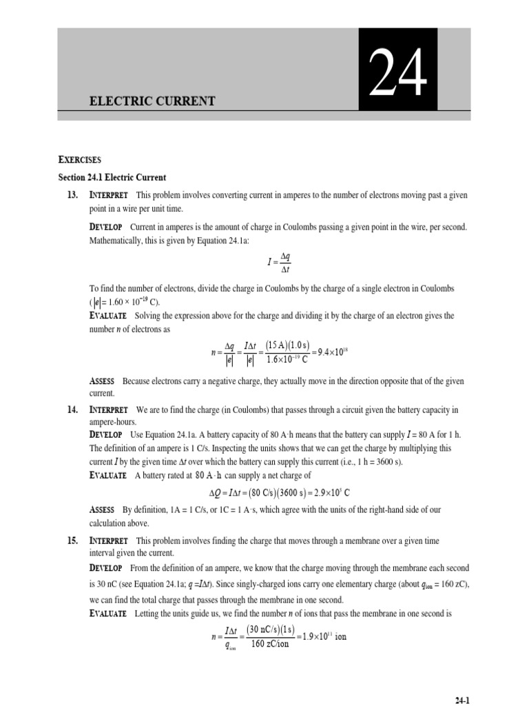 Ch24 | PDF | Electrical Resistivity And Conductivity | Mole (Unit)