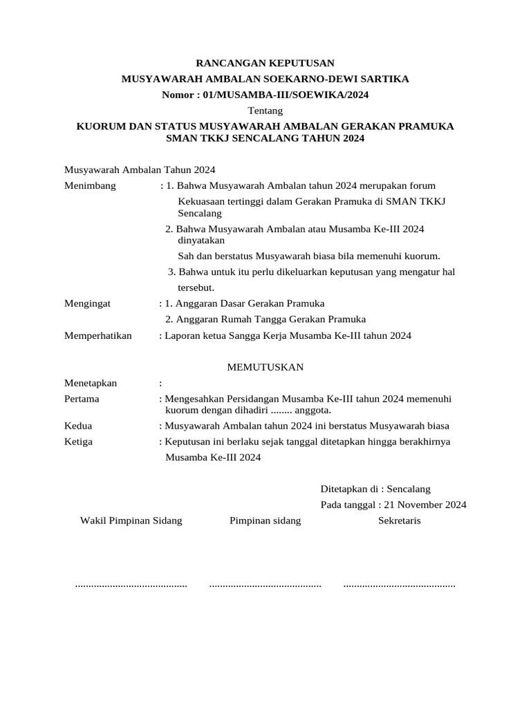 BERKAS MUSAMBA | PDF