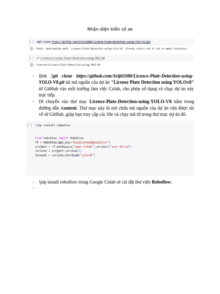 Nhận diện biển số xe | PDF