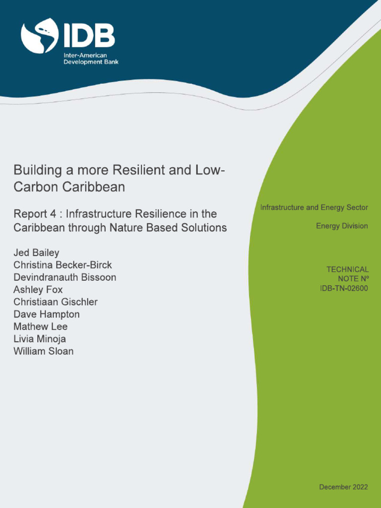 Building A More Resilient and Low Carbon Caribbean Report 4 ...