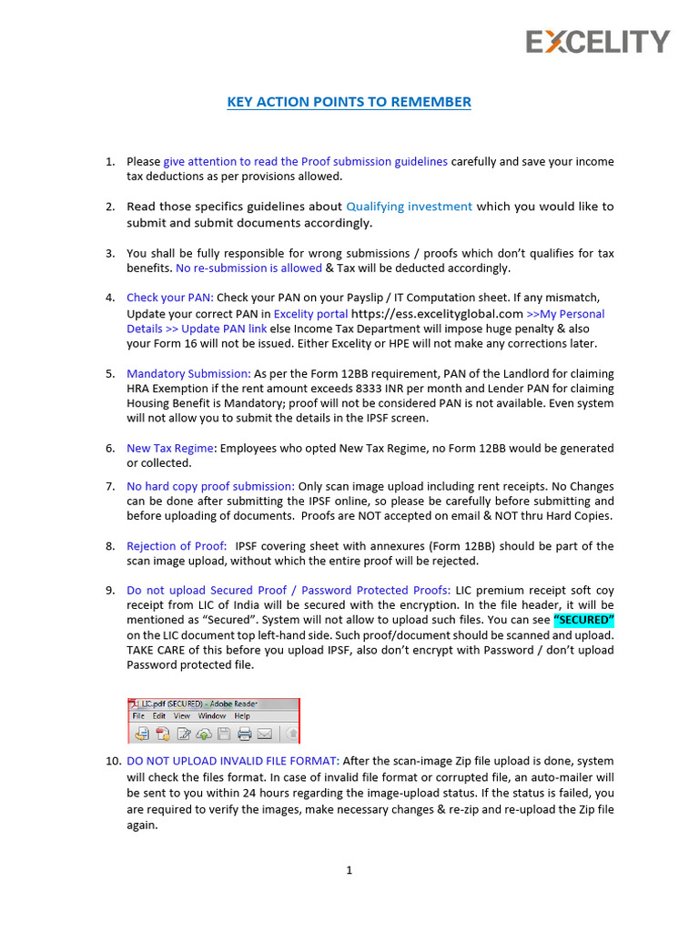 03 - Important Points To Remember | PDF | Taxes | Tax Deduction