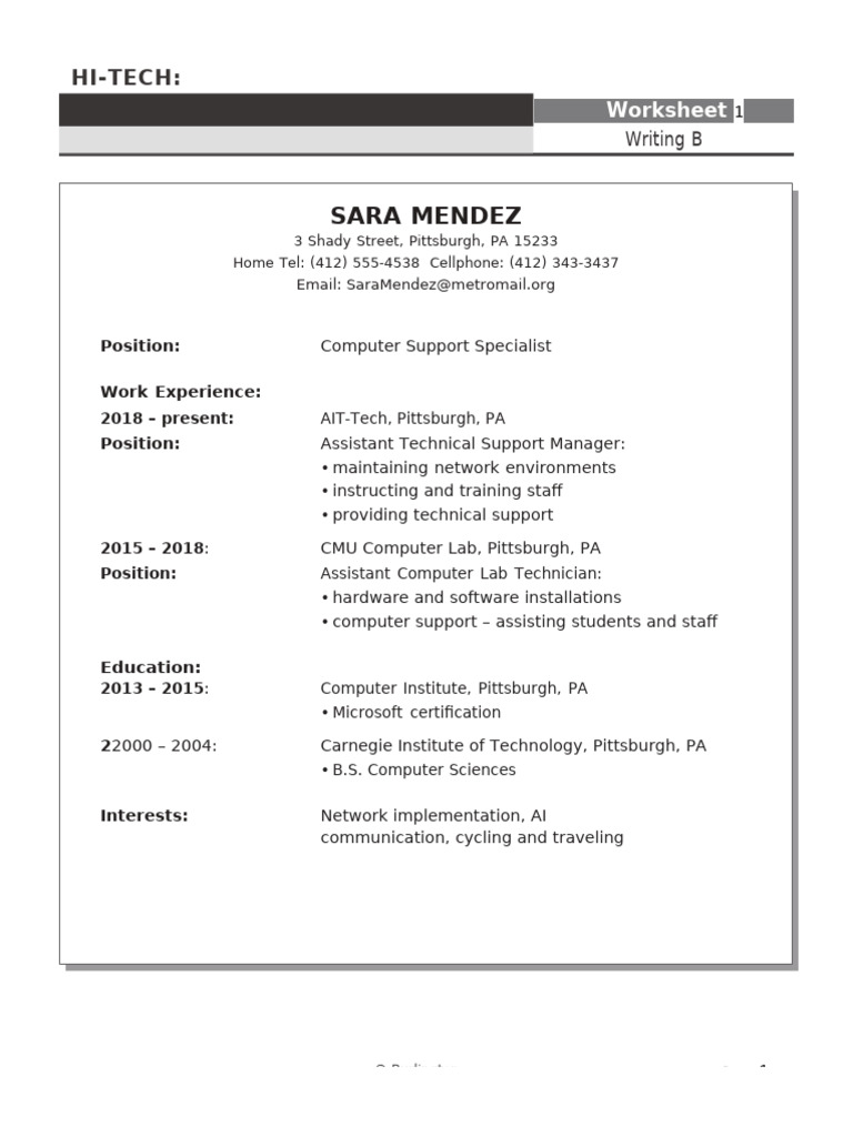 APPLYING FOR A JOB | PDF | Technical Support | Computing