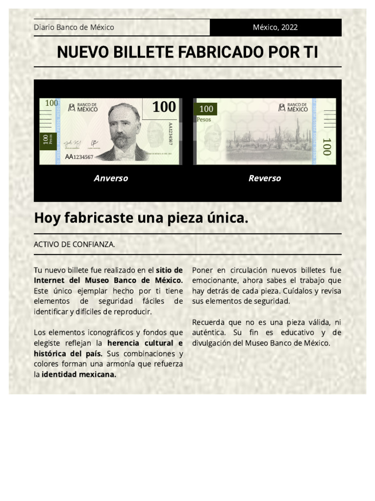 Fabrica Tu Billete | PDF