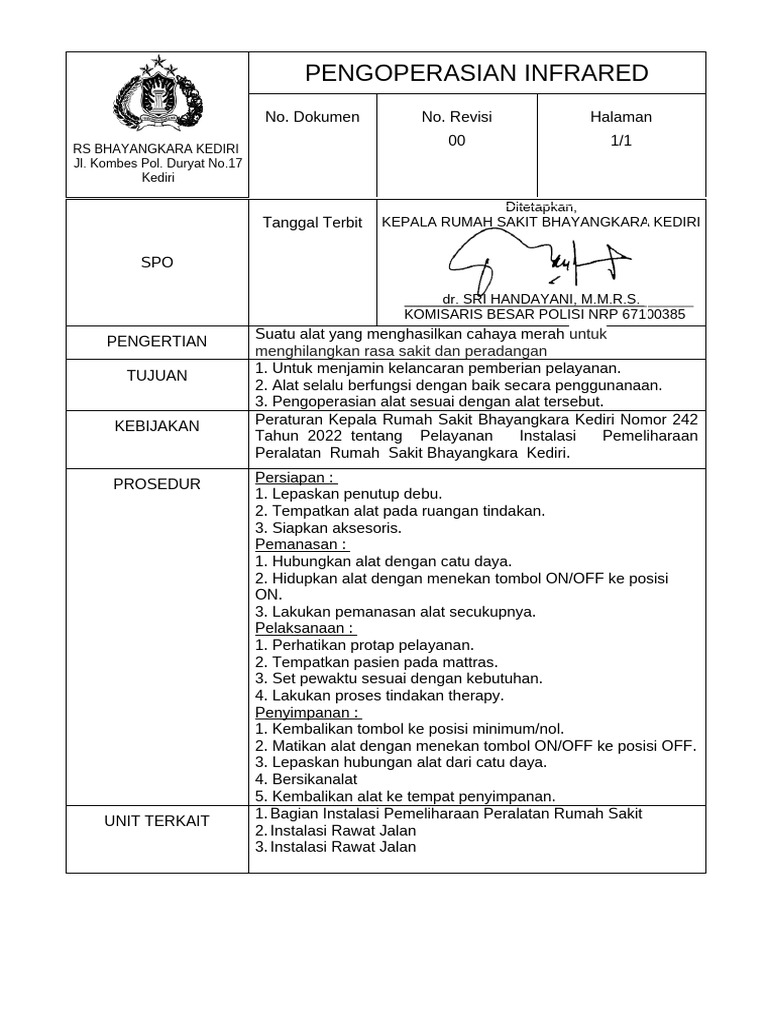 Pengoperasian Infrared | PDF