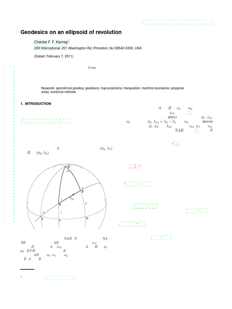 2011 Karney | PDF | Geodesy | Latitude