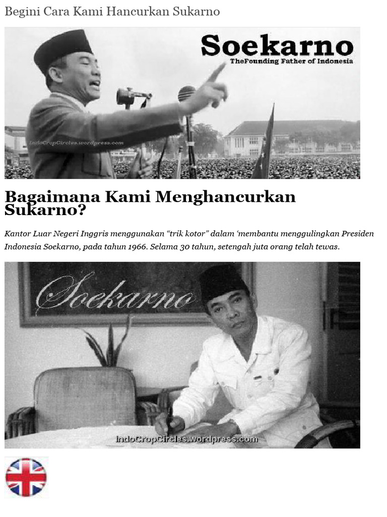 Begini Cara Kami Hancurkan Sukarno | Mysterious Thing • Crop Circles • UFO • Alien • Archeology ...