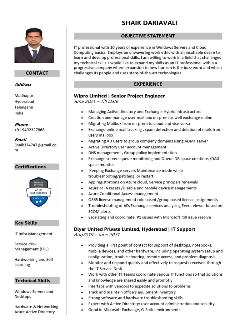 Skillmine Shaik Dariavali 1 1 | PDF | Active Directory | Microsoft Windows