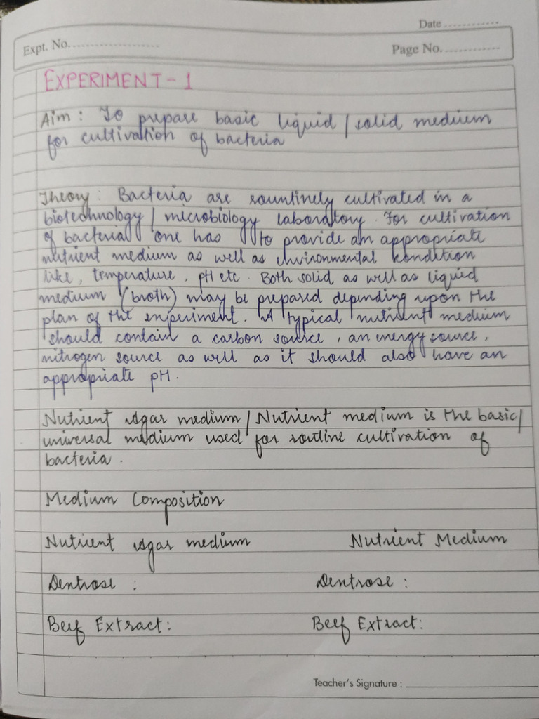 Biotech Prac Class 12 | PDF