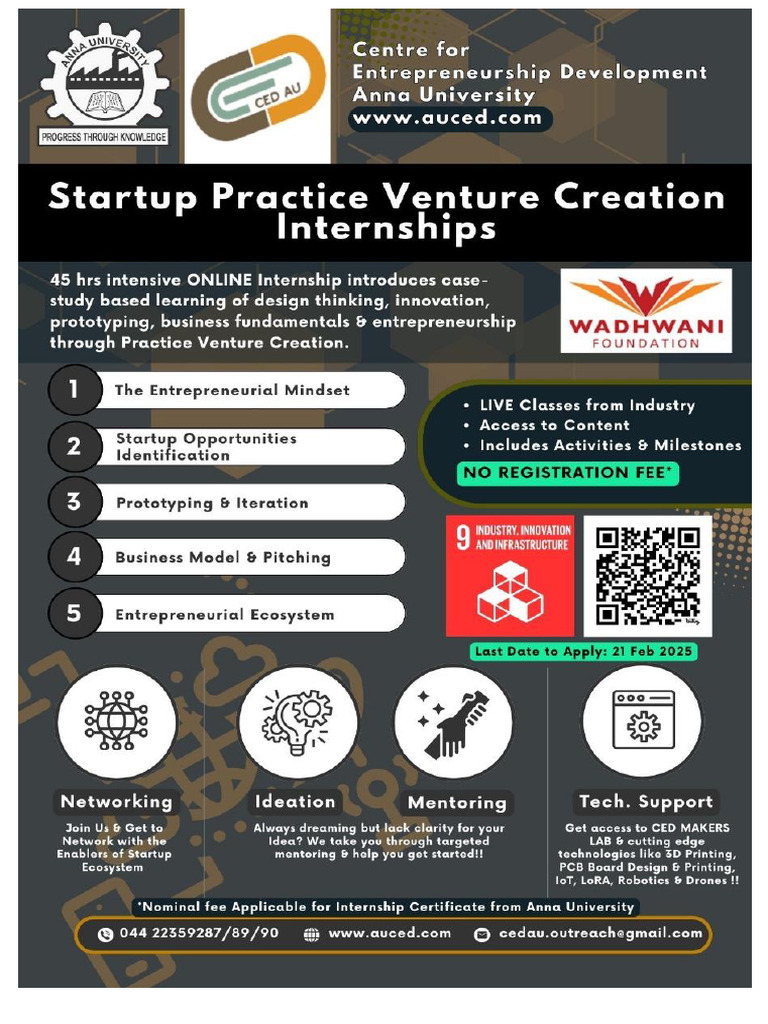 EOI - Startup Practice Venture (SPV) Creation Internship | PDF