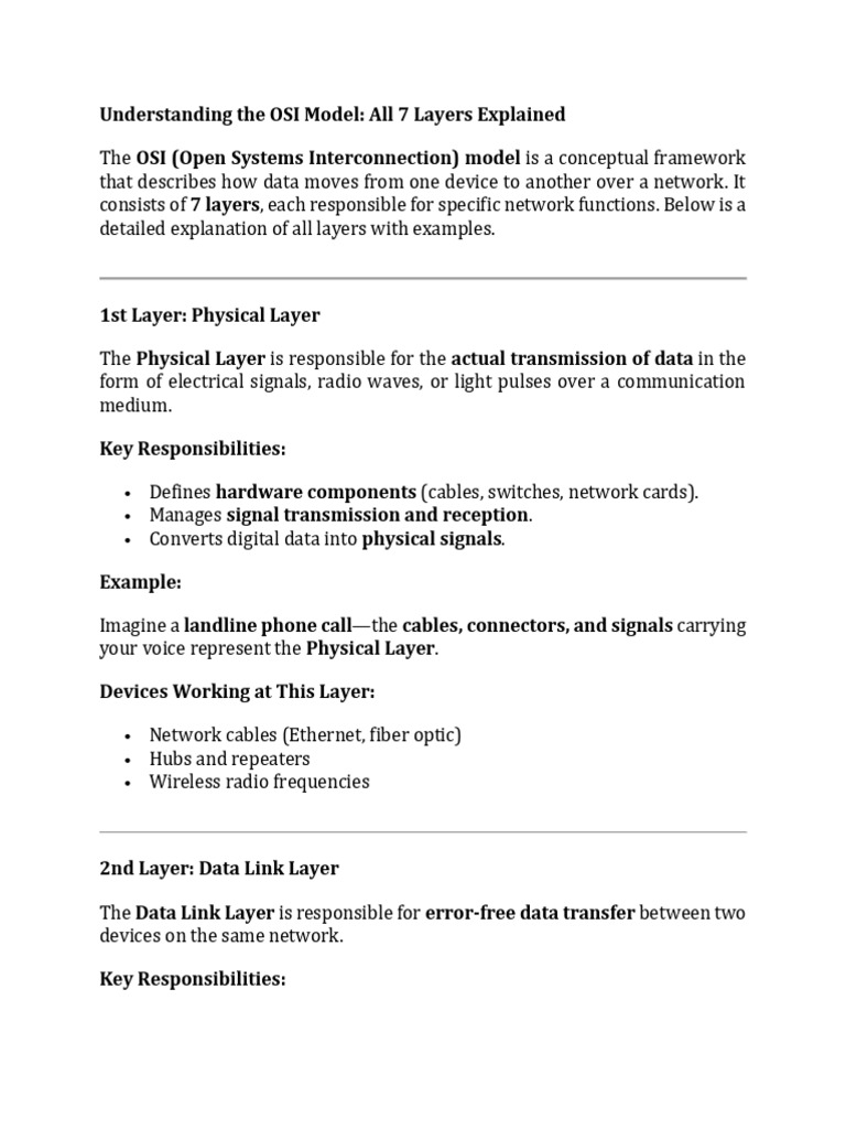 Understanding the OSI Model | PDF | Computer Network | Osi Model