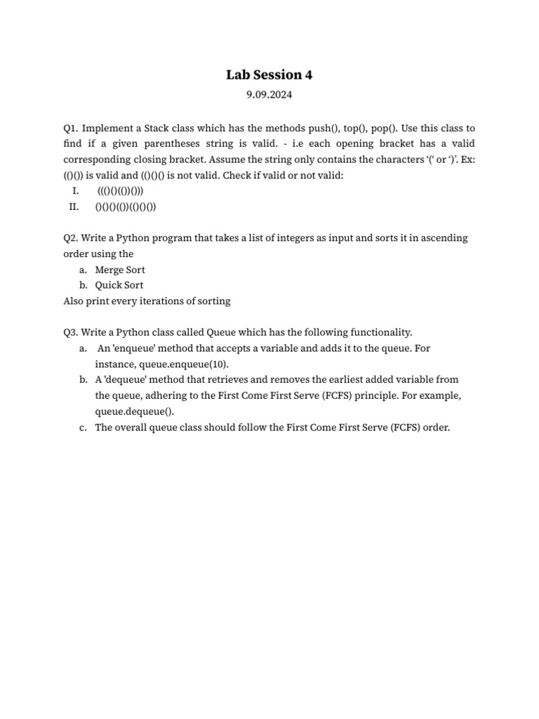 Lab Session 5 | PDF