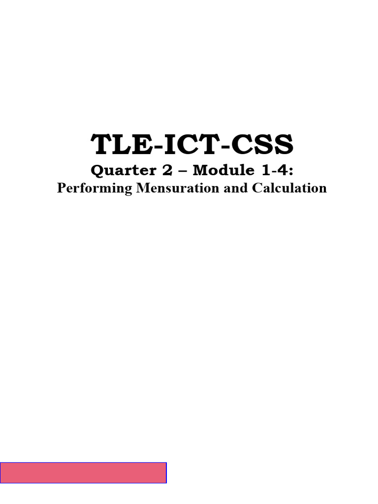 Tle Ict Css 9 q2 - Module1 4 PMC | PDF | Solid State Drive | Hard Disk Drive