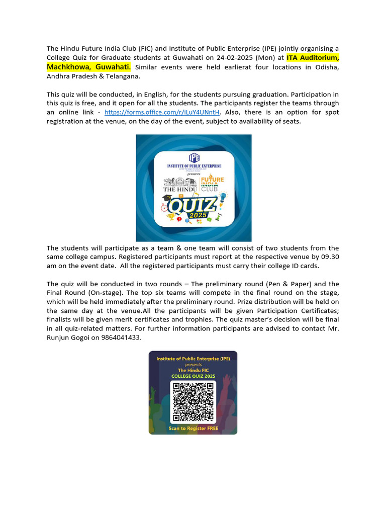 The Hindu Quiz 24-2025 | PDF