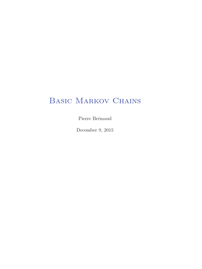 Markov chains2 | PDF | Markov Chain | Applied Mathematics