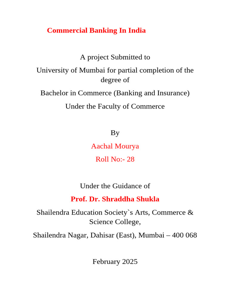 Front Pages of Project BBI-1 | PDF