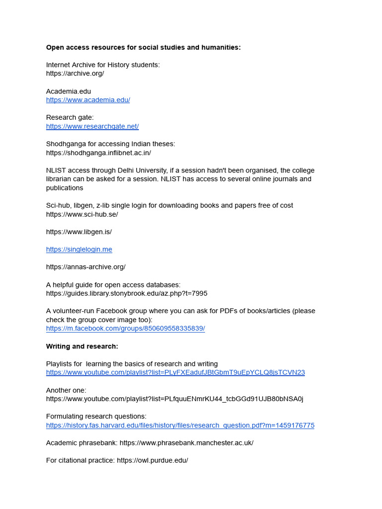 Academic Literacy Resources - LSR | PDF