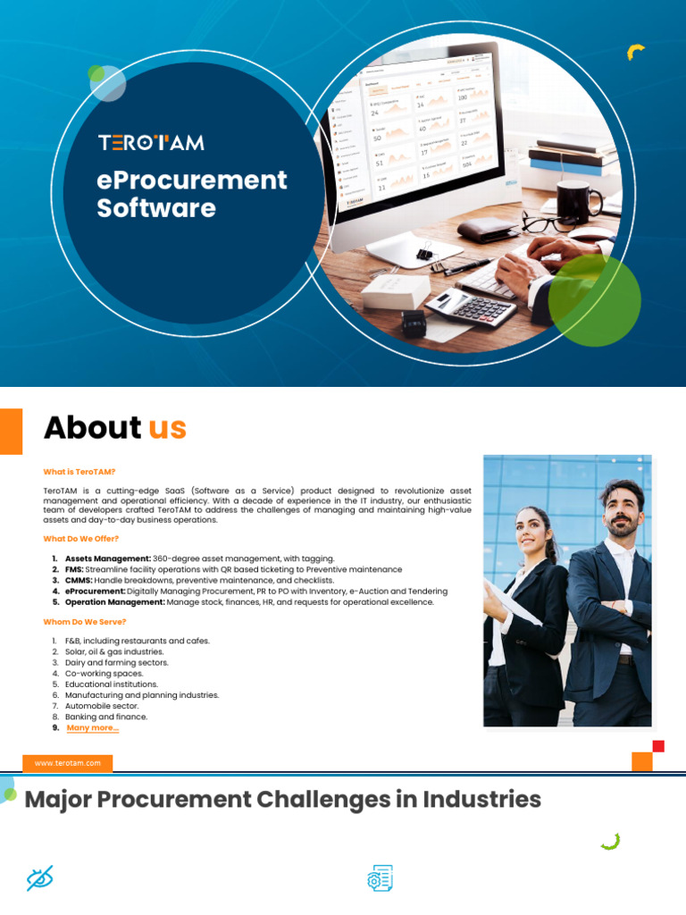TeroTAM - eProcurement Software | PDF | Auction | Procurement