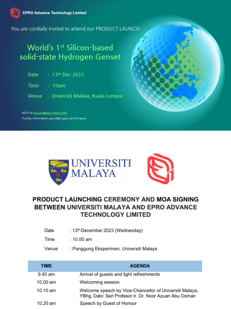 EPRO Technology Launch and Signing Ceremony | PDF