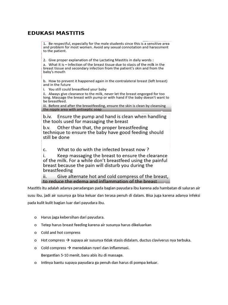 Edukasi Mastitis-2 | PDF