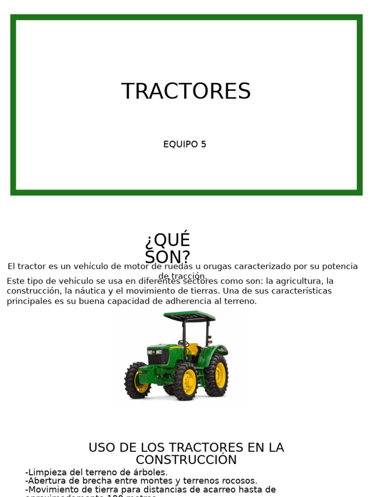TRACTORES | PDF | Tractor | Tecnología de vehículos