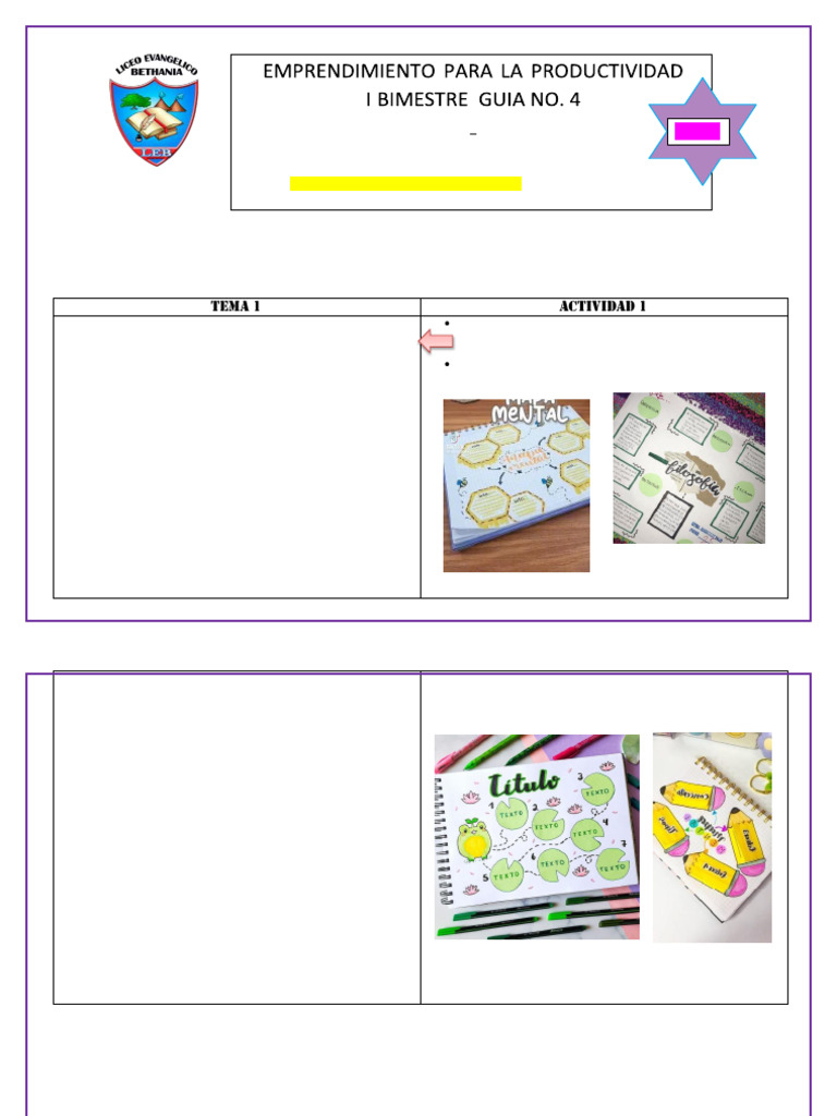 Guia 4 Bimestre -Segundo- Emprendimiento 2025 | PDF