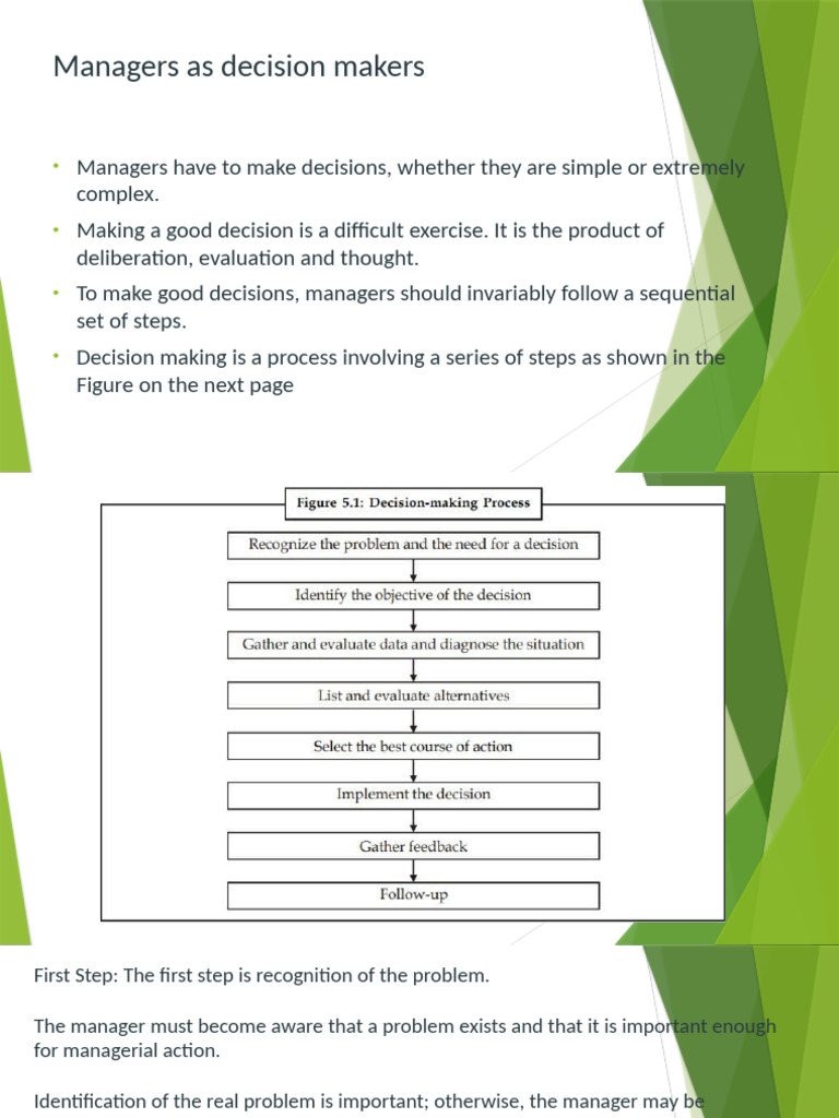 Effective Managerial Decision-Making Steps | PDF | Performance ...