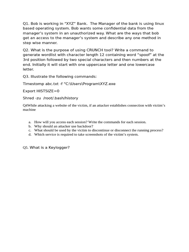 5 Imp Questions For CSE Interview | PDF