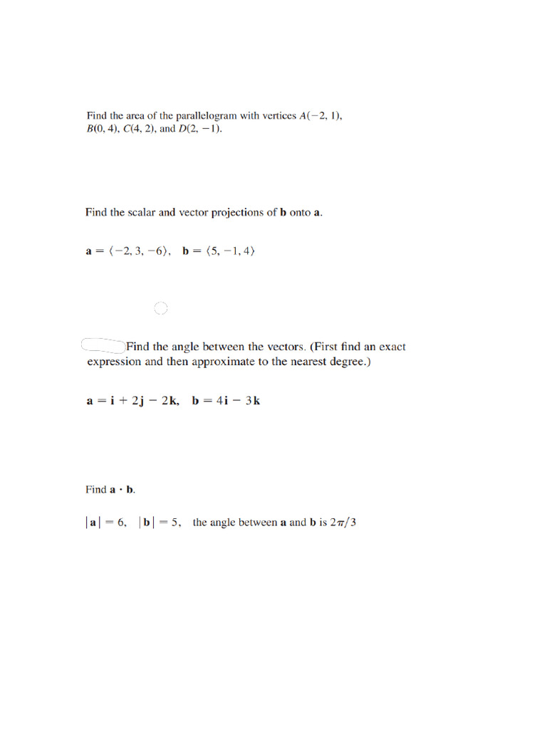 Homework Vector Part 2 Pdf