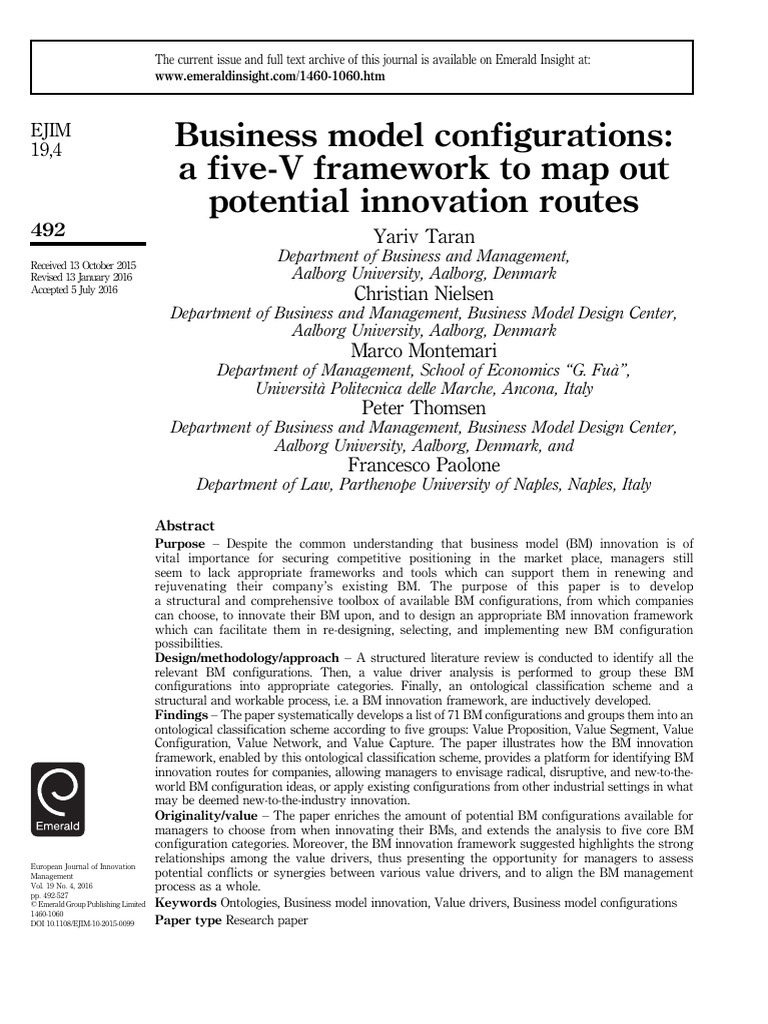 10 | PDF | Business Model | Innovation