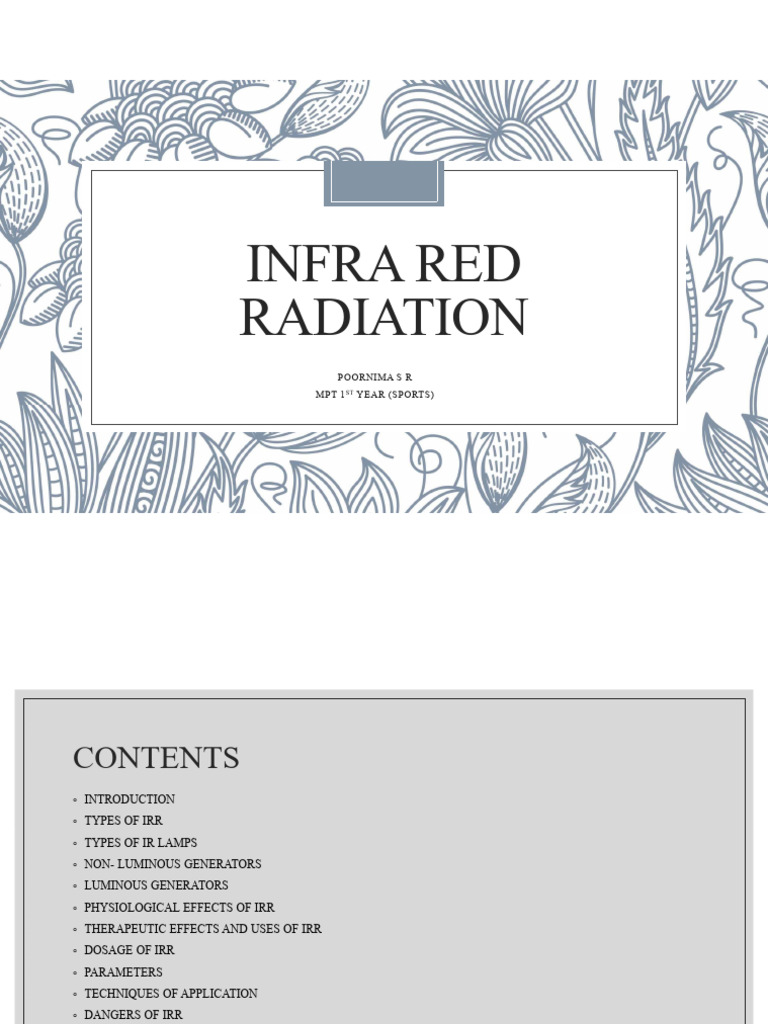 Irr | PDF | Infrared | Electromagnetic Radiation