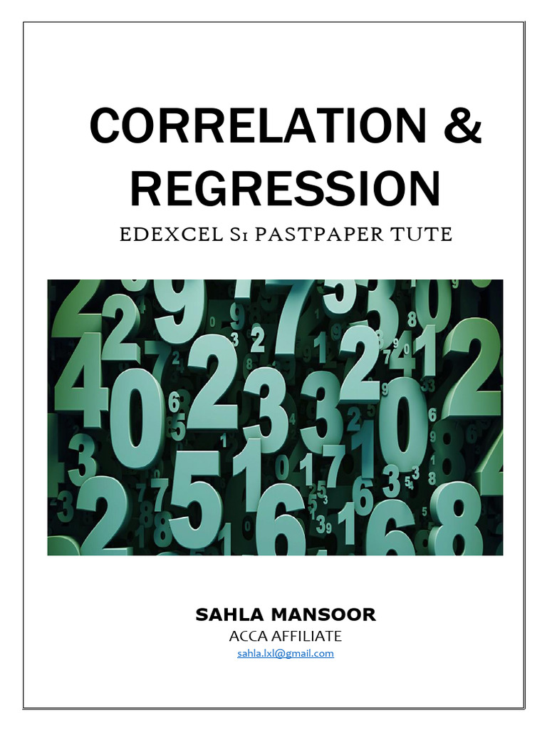 Correlation & Regression | PDF