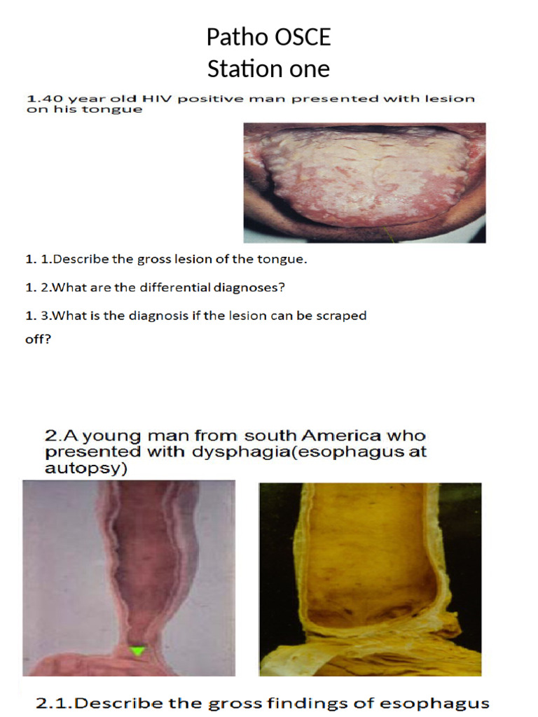 Patho OSCE GIT 1 | PDF