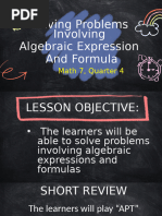 Modeling Real-Life Situations Using Algebraic Expressions | PDF ...