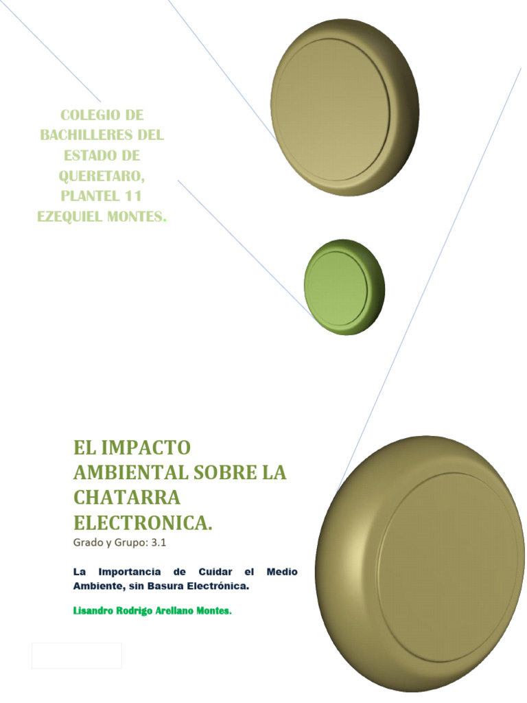 Impacto Ambiental de la Chatarra Electrónica | PDF | Residuos ...