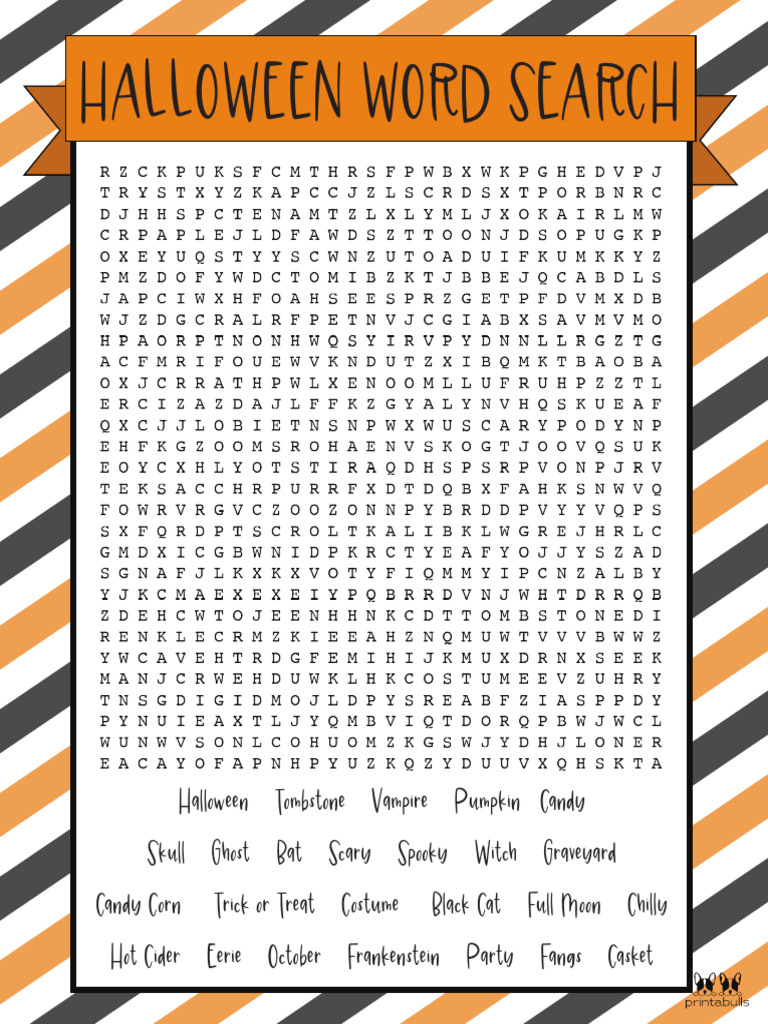 Halloween Fun Word Search | PDF