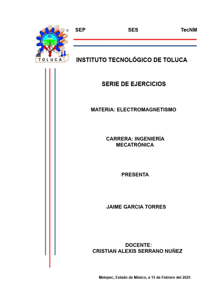 Ejercicios de Electromagnetismo Mecatrónica | PDF