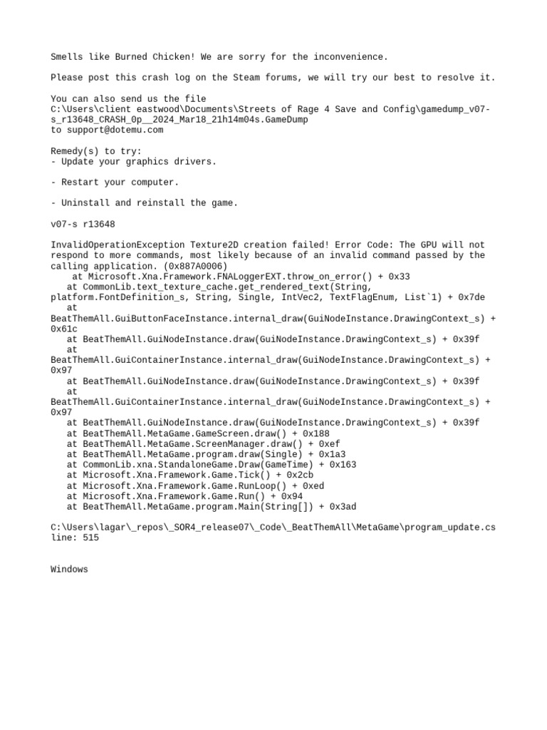 Crash 2024 Mar18 21h14m04s | PDF