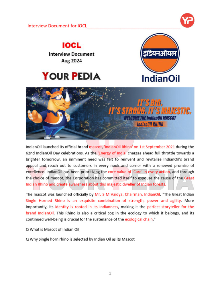 IOCL 2024 Interview Document | PDF | Natural Gas | Efficient Energy Use