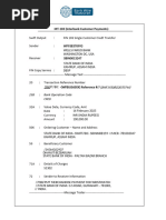 MT103 SWIFT Payment Sample Document | PDF