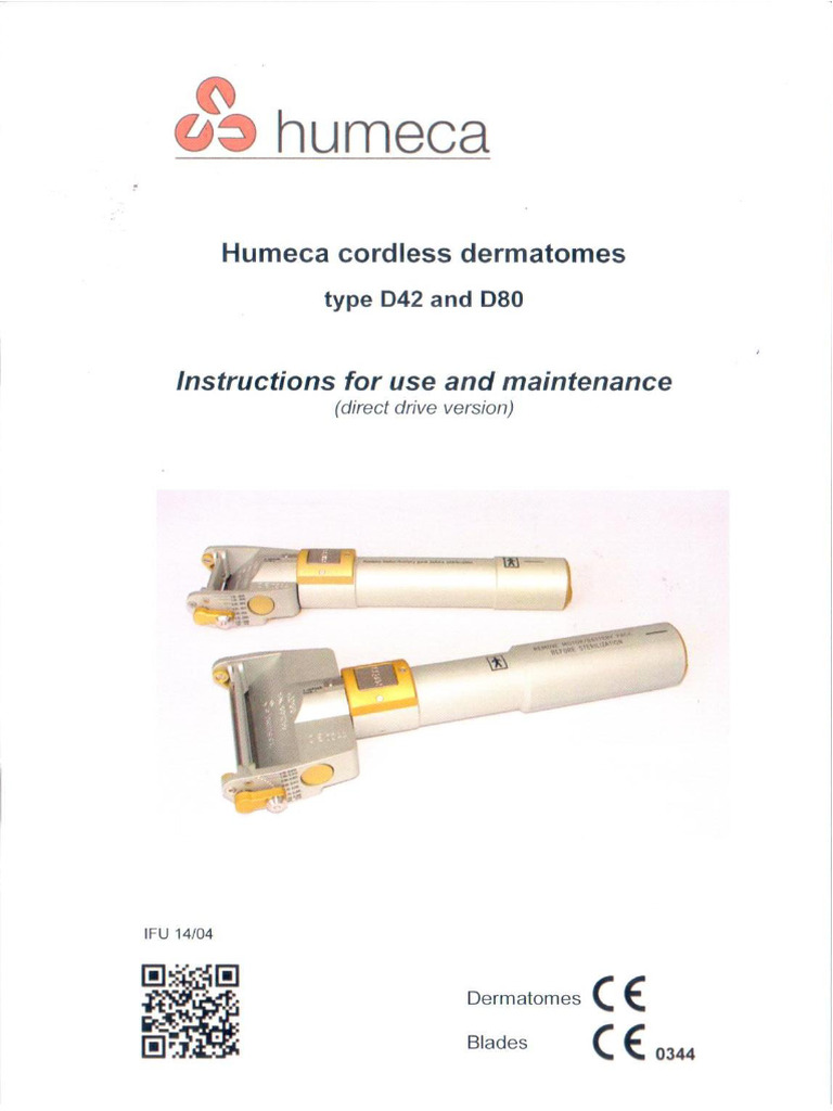 Dermatomo - Instrucciones de Uso | PDF