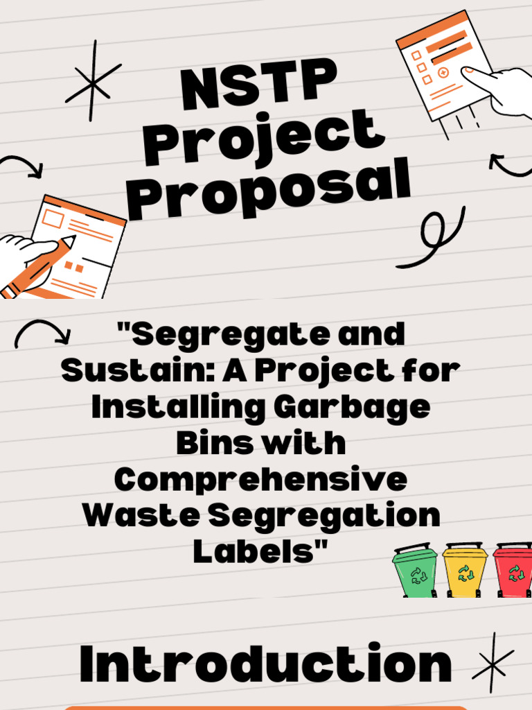 NSTP Project Proposal | PDF | Waste Management | Environmental Issues